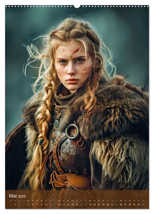 "Wikinger - Erbe der Walküren als moderne Wikingerfrau (Wandkalender ...