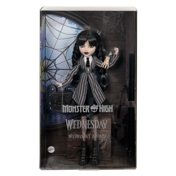 Monster High Wednesday Sammelpuppe, Wednesday Addams in Nevermore ...