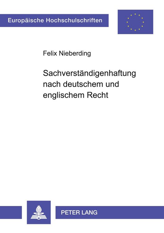 "Sachverständigenhaftung nach deutschem und englischem Recht" online kaufen