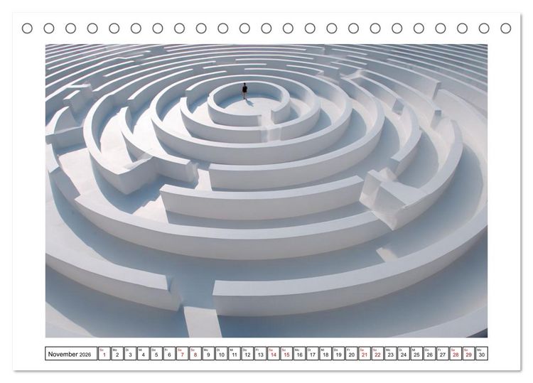 "Im Bann der Labyrinthe - Die Kunst sich zu verlieren (Tischkalender ...