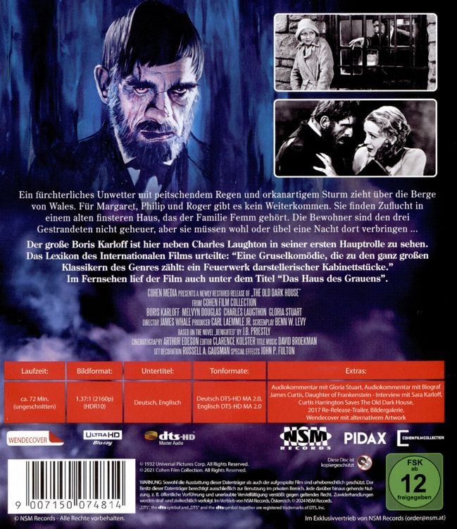 Das alte finstere Haus (Das Haus des Grauens) (4K Ultra HD) (+ Blu-ray ...
