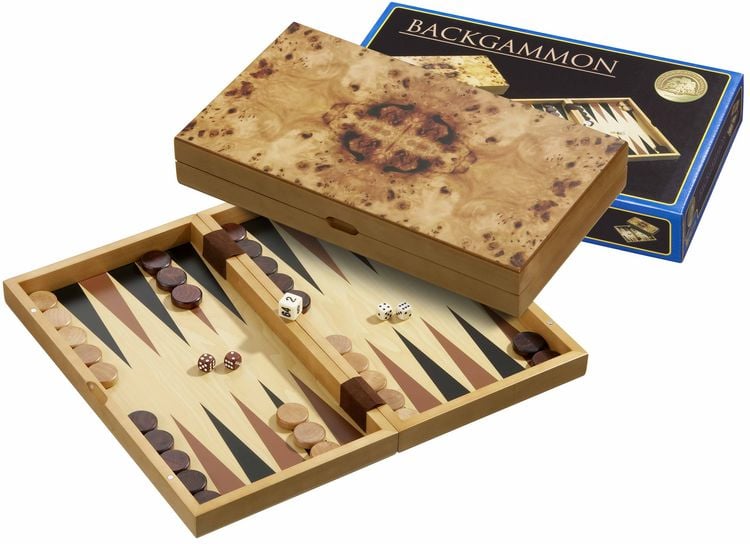 Philos 1732 - Backgammon, grün, medium, Kunstleder kaufen - Spielwaren | Thalia