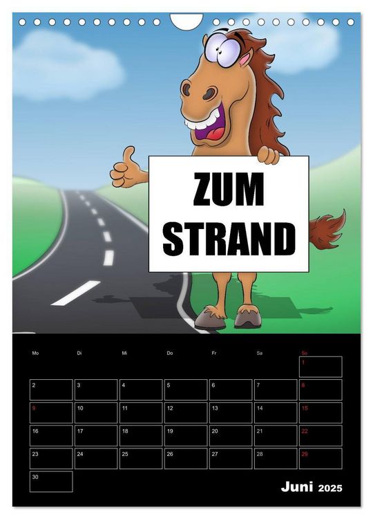 "Cartoons - mir doch Bockwurscht (Wandkalender 2025 DIN A4 hoch ...