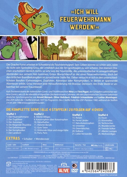 Grisu - Der kleine Drache - Gesamtedition: Alle 28 Folgen (Fernsehjuwelen) [4 DVDs] als DVD kaufen