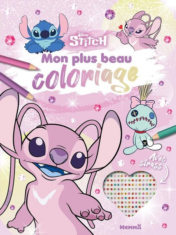 "Disney Stitch - Mon Plus Beau Coloriage (Angel) - Avec Strass" auf ...