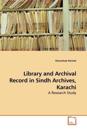 "Ahmed, S: Library and Archival Record in Sindh Archives, Kar" online kaufen