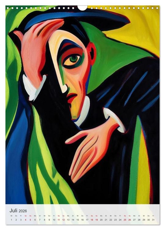 "EXPRESSIONISMUS Neu Erleben Ein KI-Kunstkalender (Wandkalender 2026 ...