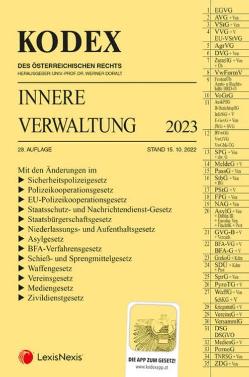 "KODEX Innere Verwaltung 2023 - inkl. App" online kaufen