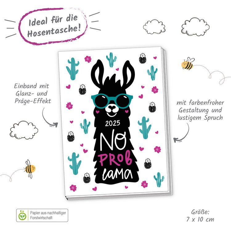 "Trötsch Taschenkalender A7 Spruchreif 2025 No Problama" kaufen