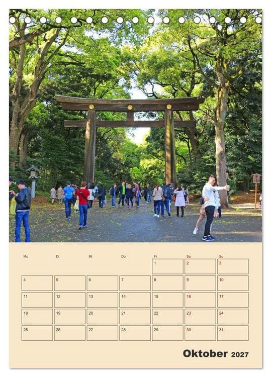 Tokio Terminplaner Tischkalender 2027 Din A5 Hoch Calvendo