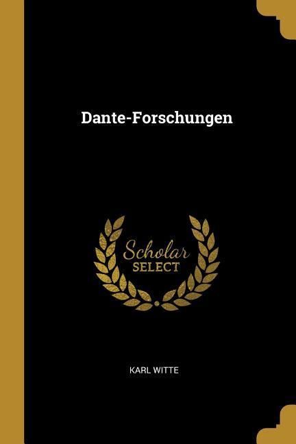 "Dante-Forschungen" online kaufen