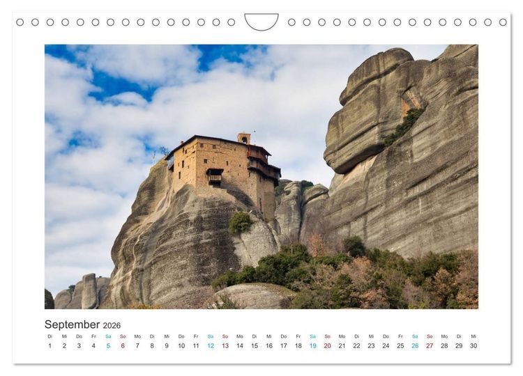 "Meteora - Dem Himmel so nah (Wandkalender 2026 DIN A4 quer), CALVENDO ...