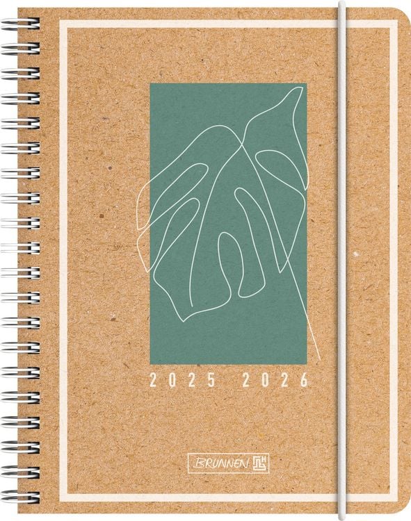 "BRUNNEN Ringbuch-Kalender mit Einlage (2025/2026), 2 Seiten = 1 Woche ...