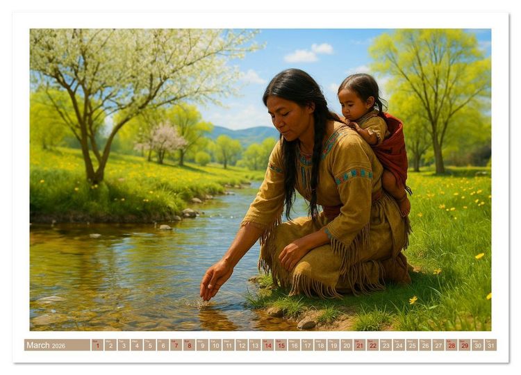 "Spiritual Native American (Wall Calendar 2026 DIN A4 landscape ...