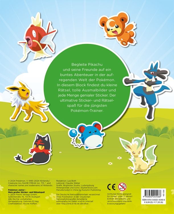 "Pokémon Junior: Mein großer Sticker- und Rätselspaß" online kaufen