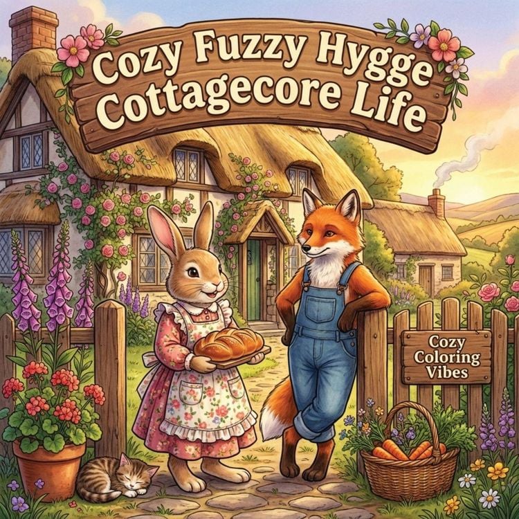 "Good Vibes Only Cozy Coloring Book" auf Englisch kaufen