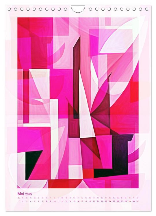 "Licht und Schatten . Cubism Wall Art (Wandkalender 2025 DIN A4 hoch ...