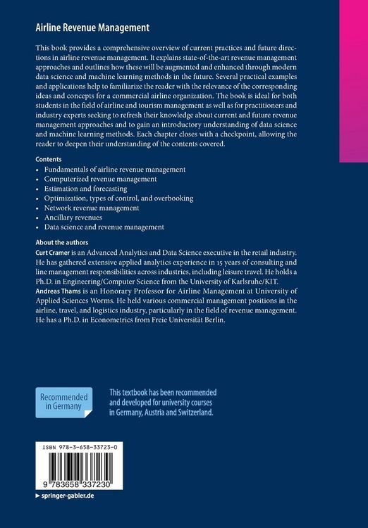 "Airline Revenue Management" auf Englisch kaufen