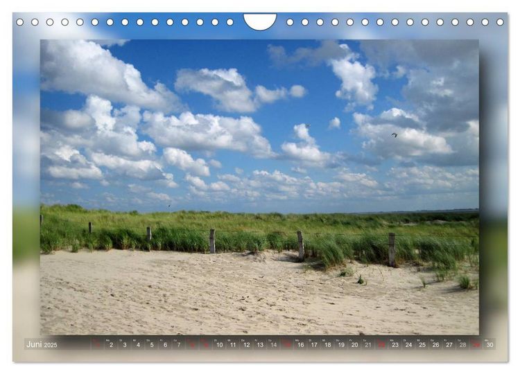 Baltrum - Ein Tag am Strand (Wandkalender 2025 DIN A4 quer), CALVENDO ...