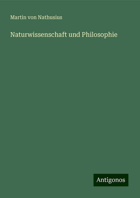 "Naturwissenschaft und Philosophie" online kaufen