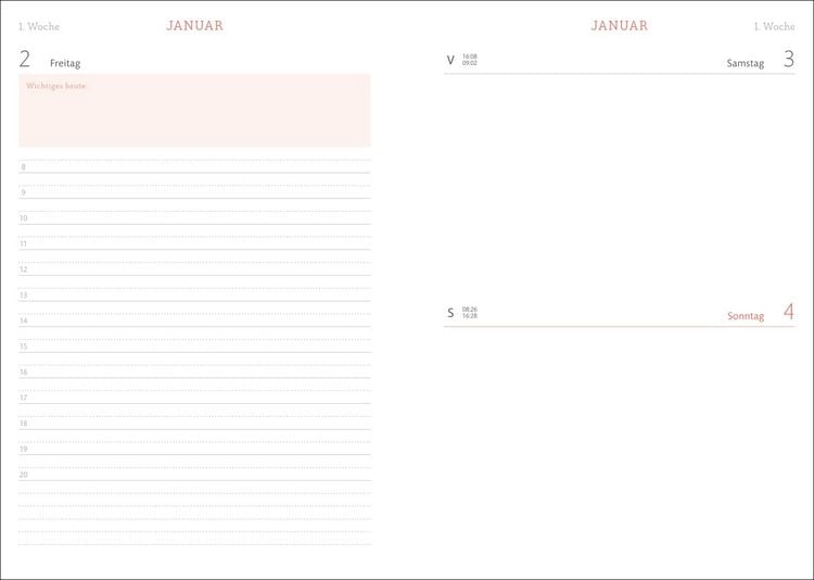 "Tages-Kalenderbuch A6, schwarz 2026" kaufen