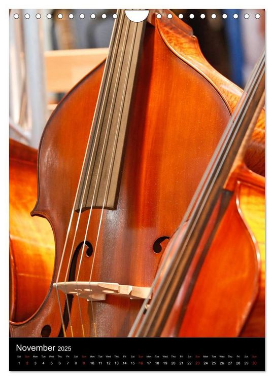 "The World of Musical Instruments (Wall Calendar 2025 DIN A4 portrait ...