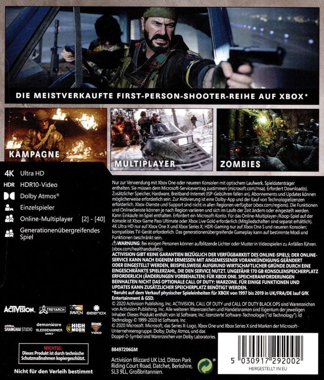 Call of Duty 17 Black Ops Cold War online kaufen Thalia