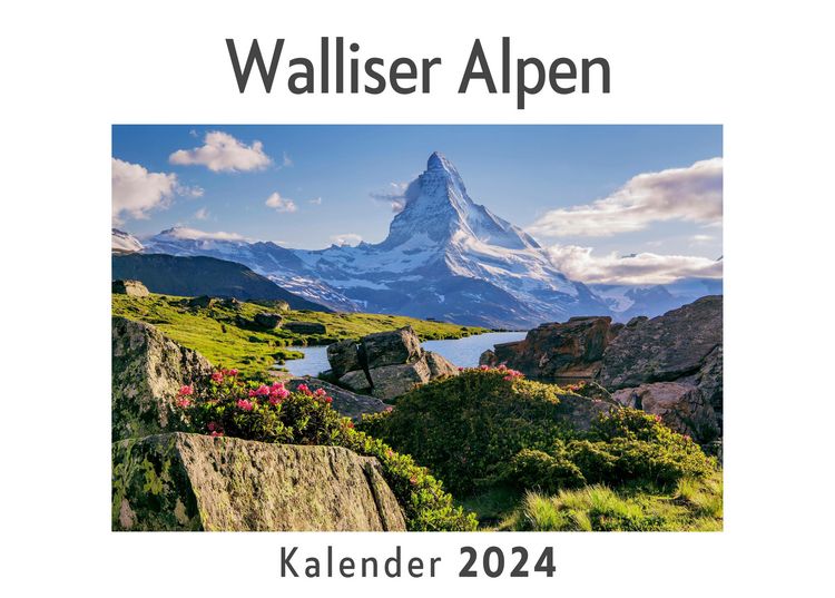 "Zermatt (Wandkalender 2024, Kalender DIN A4 quer, Monatskalender im ...