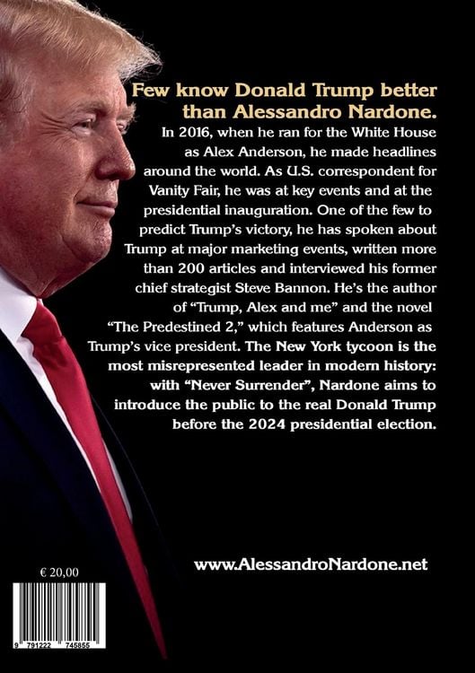 "Never surrender - The real Donald Trump" auf Englisch kaufen