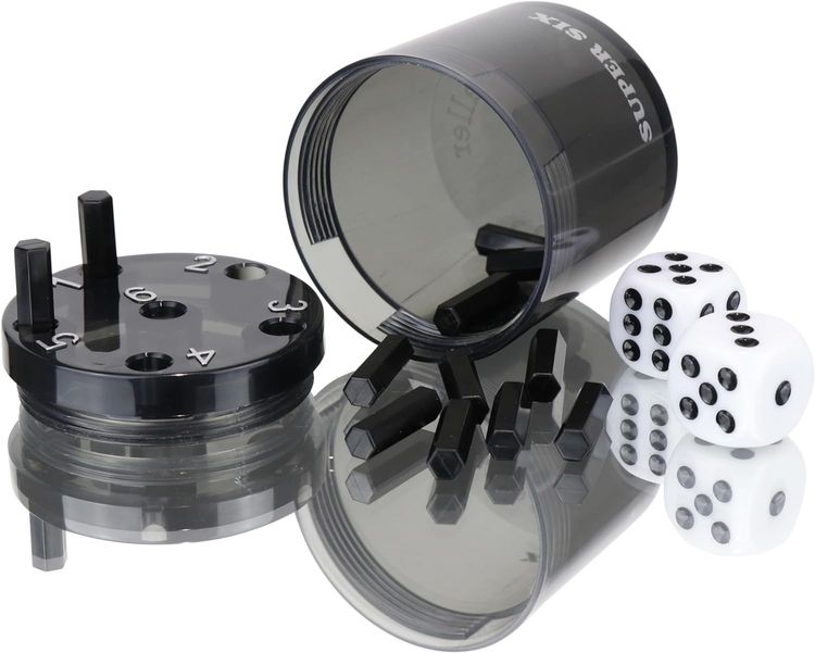 BestSaller 3013 - SUPER SIX Travel aus ABS - Schwarz, 5cm+ Ø 5cm ...