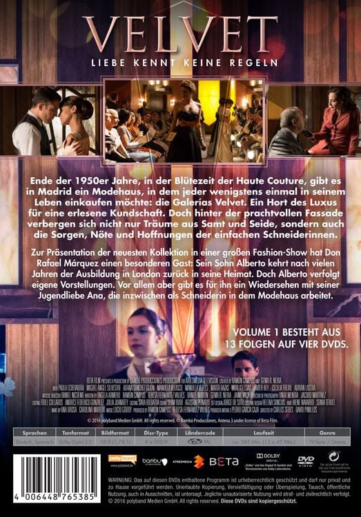 Velvet - Volume 1 [4 DVDs] von Carlos Sedes - DVD | Thalia