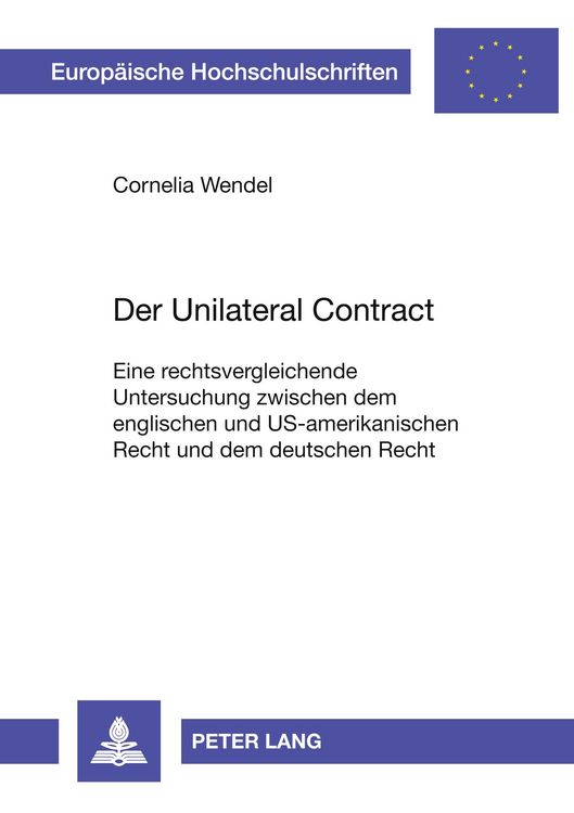 "Der Unilateral Contract" online kaufen