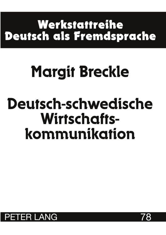 "Deutsch-schwedische Wirtschaftskommunikation" online kaufen