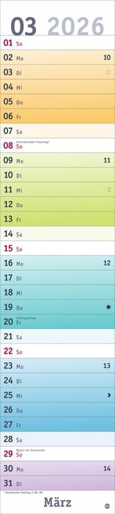 Bunte Wochen Langplaner 2026 - Kalender bei bücher.de bestellen