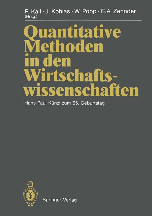 "Quantitative Methoden in den Wirtschaftswissenschaften" online kaufen