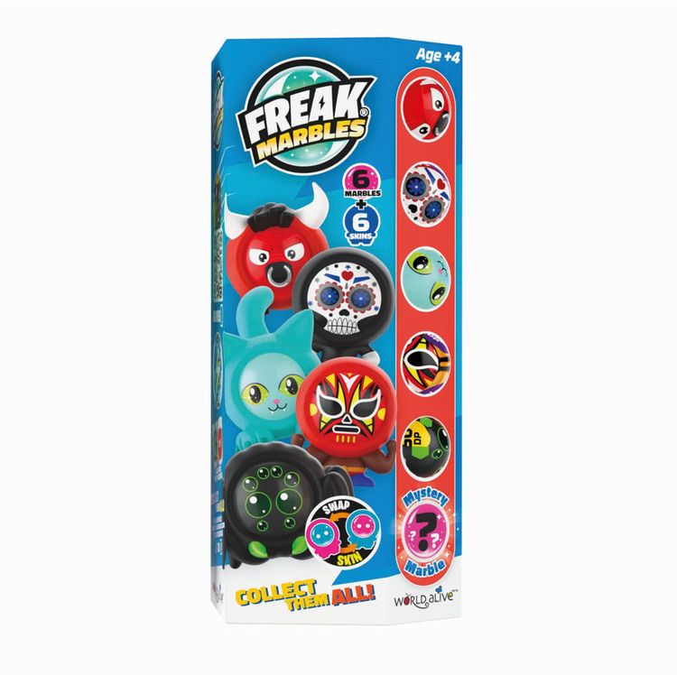 Freak Marbles - Marbles & Skins 6er Set, rot kaufen - Spielwaren | Thalia