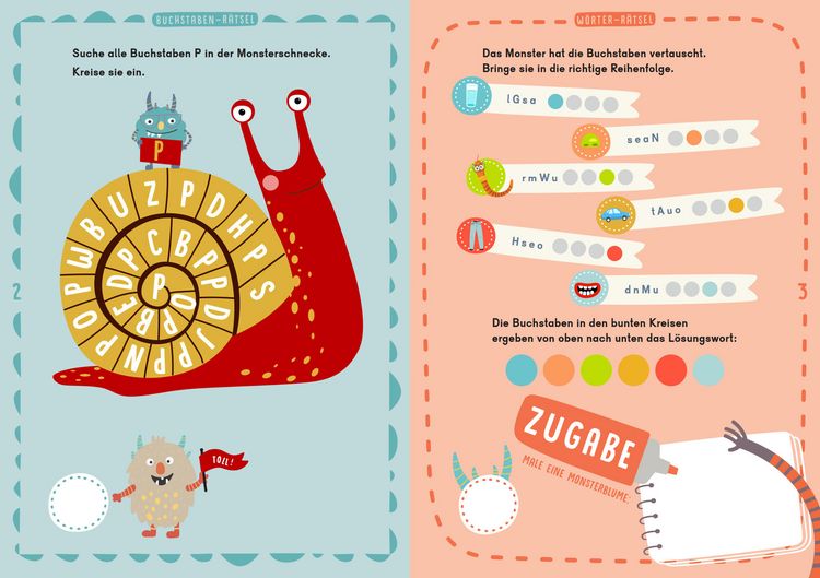 "Leserätsel für mutige Kinder - Die Monster sind los! - ab 6 Jahren ...