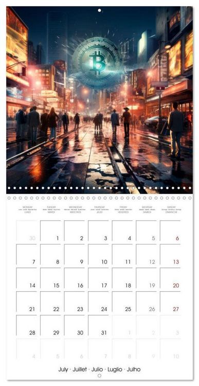 CRYPTO Real thrill (Wall Calendar 2025 12 × 12 Inch) CALVENDO 12 Month ...