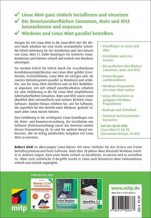 "Linux Mint 21 - Schnelleinstieg" online kaufen