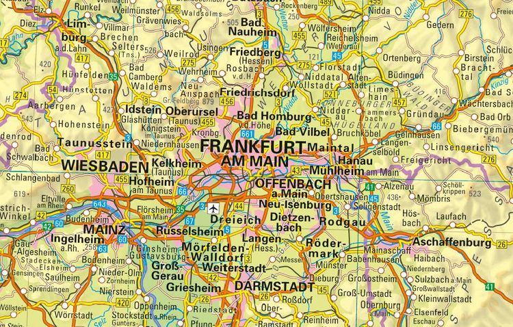 'Übersichtskarte Deutschland 1:750000. Wandkarte plano' von 'BKG ...