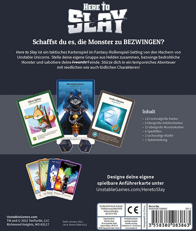 Unstablegames - Here to Slay kaufen - Spielwaren | Thalia