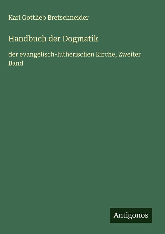 "Handbuch der Dogmatik" online kaufen