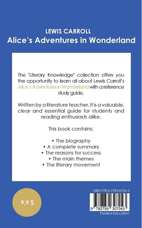 Study guide Alice's Adventures in Wonderland by Lewis Carroll (in-depth ...