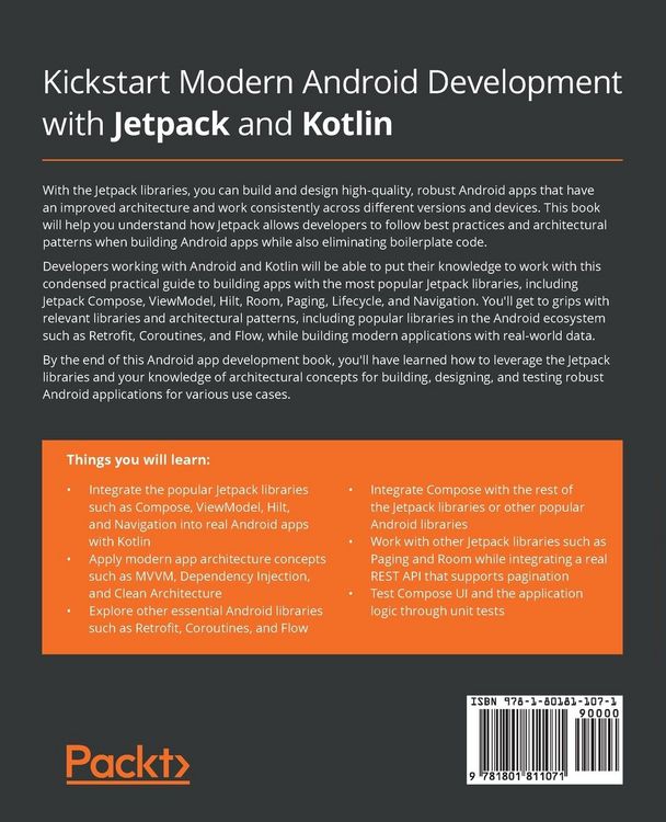 "Kickstart Modern Android Development with Jetpack and Kotlin" auf Englisch kaufen