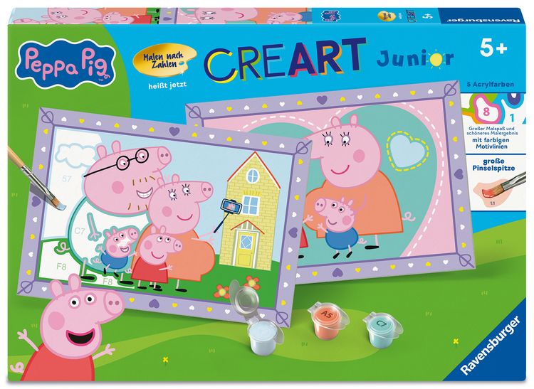 CreArt, Malen nach Zahlen Junior Peppa Wutz - Peppa s Familie kaufen