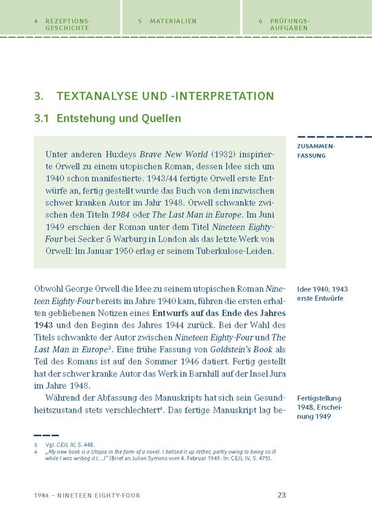 1984 - Nineteen Eighty-Four von George Orwell - Textanalyse und ...