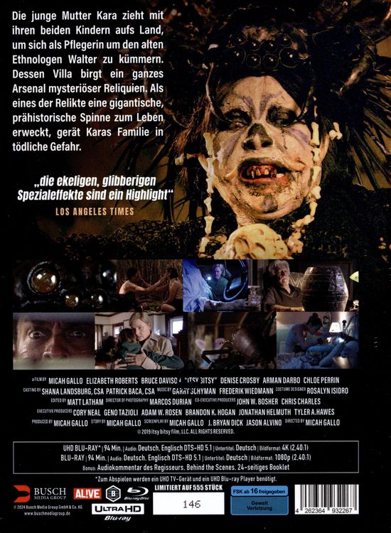 Itsy Bitsy - UHD 2-Disc Limited Edition Mediabook - Cover B (4K Ultra HD) ( + Blu-ray) von Micah ...