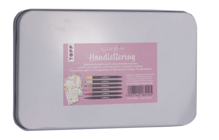Handlettering Designdose Brush Pens Sag's mit Blumen kaufen