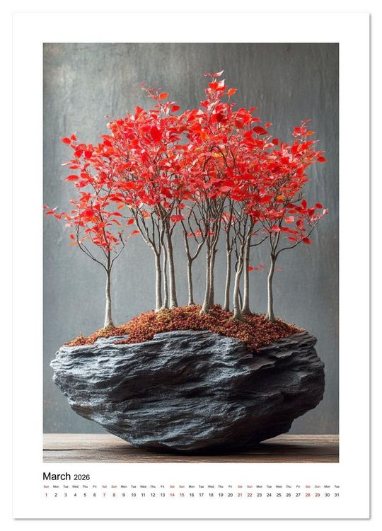 "Shaped from Patience (Wall Calendar 2026 DIN A3 portrait), CALVENDO 12 ...