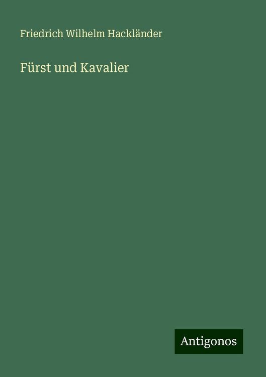 "Fürst und Kavalier" online kaufen